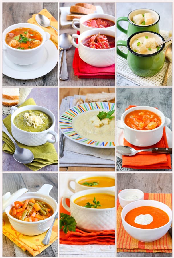 Sopas foto de archivo. Imagen de diferente, coliflor - 36688736