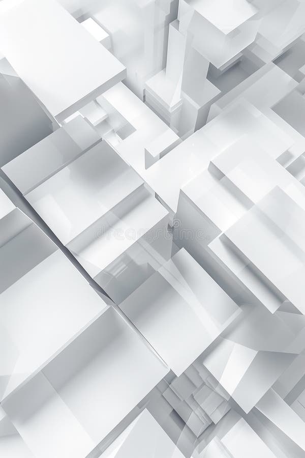 Sophisticated Abstract Geometric Background with White and Gray Squares ...