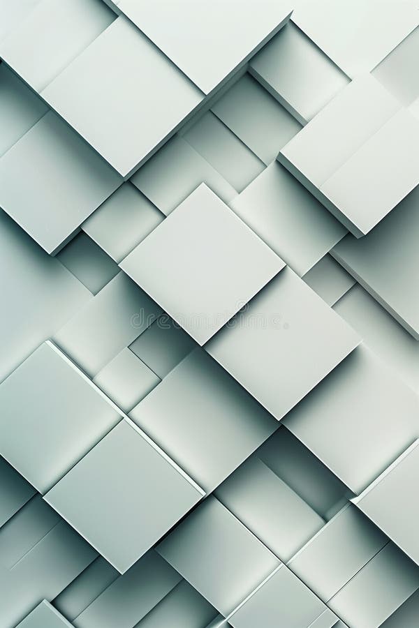 Sophisticated Abstract Geometric Background with White and Gray Squares ...