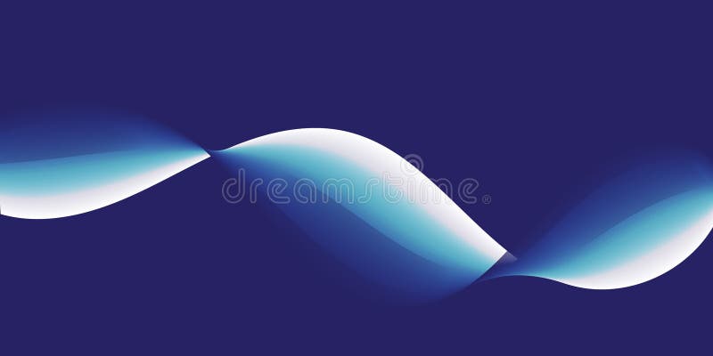 A Sophisticated Abstract Image Featuring Flowing, Smooth, Light Blue ...