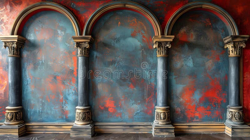 Sophisticated Arched Panel Texture. Stock Illustration - Illustration ...