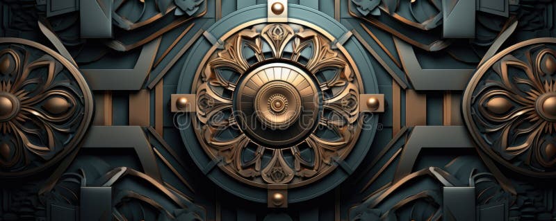 Sophisticated Background with Geometric Patterns and Elegant Ornaments ...