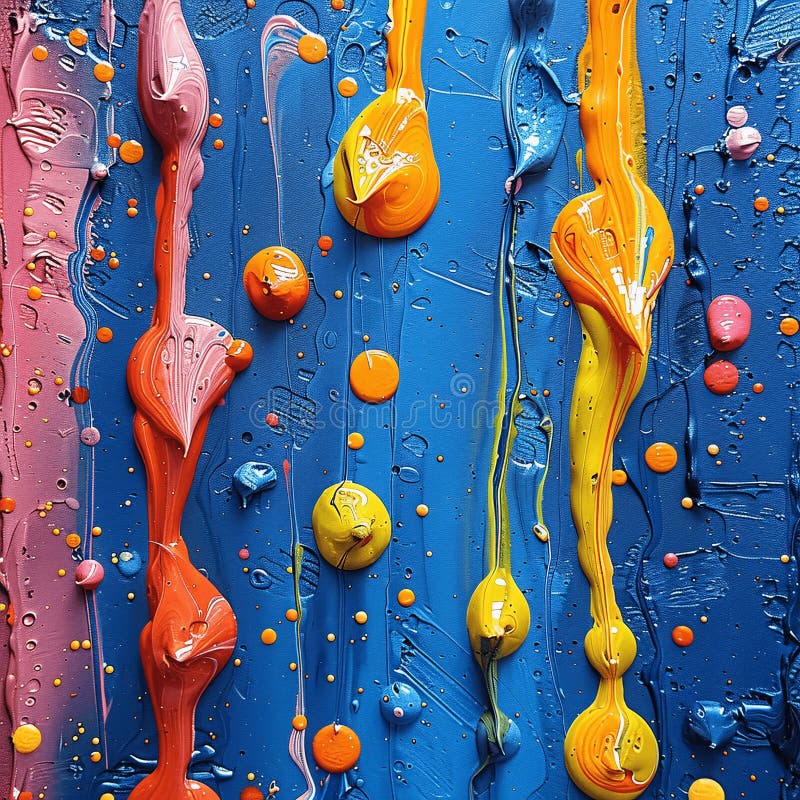 Sophisticated Canvas Backdrop with Dynamic Splatters. Stock ...