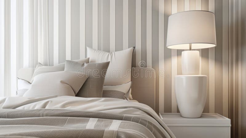 A Sophisticated and Chic Bedroom with a Muted Neutral Color Scheme and ...