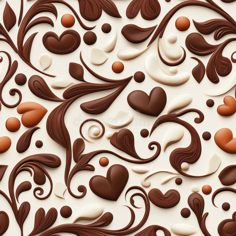 Sophisticated Chocolate Swirls with Elegant Designs and Shapes Create ...