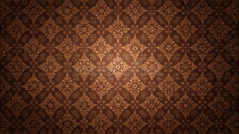 Elegant Dark Brown Patterned Background with Intricate Floral Designs ...