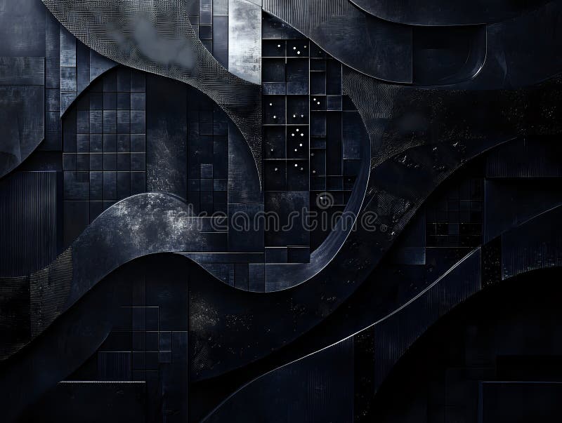 Sophisticated Dark Geometric Design with Intricate Patterns and Depth ...