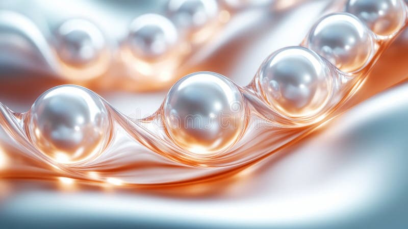 A Sophisticated Design Featuring a Pearl Texture, Fluid Background, and ...
