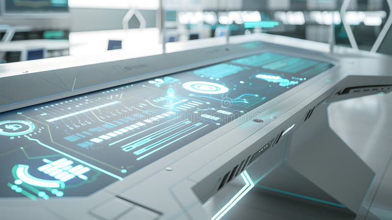 Sophisticated Electronic Government System Interface on Pristine White ...