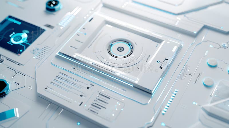 Sophisticated Electronic Government System Interface on Pristine White ...