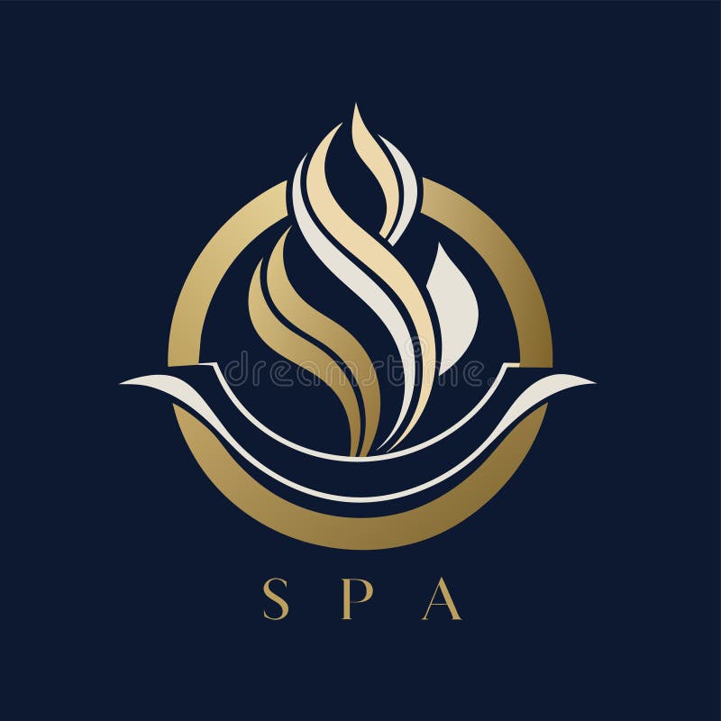 Sophisticated Gold and White Luxury Spa Logo Design, Craft a Simple ...