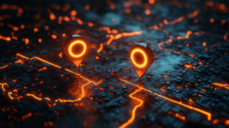 A Sophisticated GPS Navigation Map with a Thorough Street Plan and ...