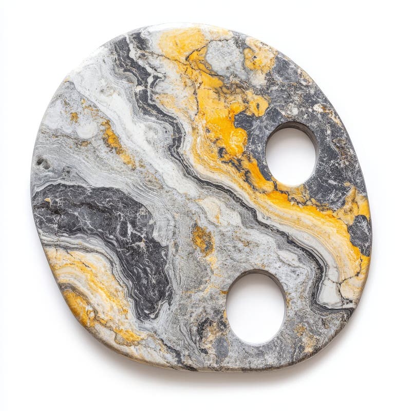 Sophisticated Gray Stock Marble Sticker with a Refined Shape and See ...