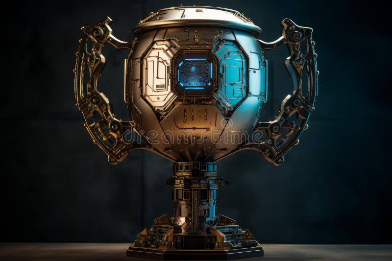 Sophisticated High Tech Trophy. Generate Ai Stock Illustration ...