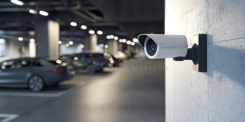 Sophisticated HighTech IP Security Camera System Installed in a Modern ...