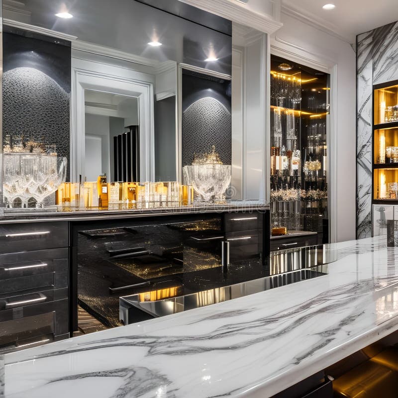 Mirror And Marble Backsplash at Abby Thorn blog