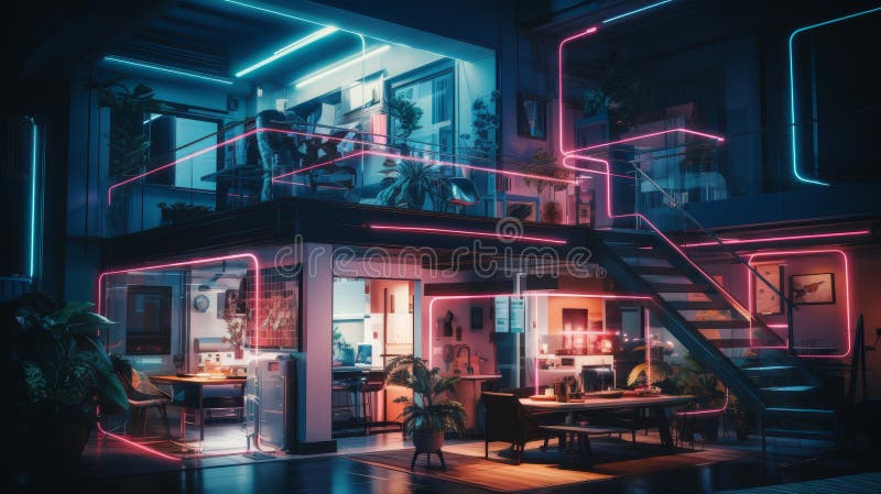 Sophisticated Home Interior with Smart Automation for Convenience and ...