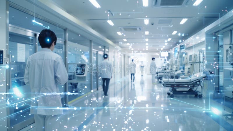 Data Flows through a Glowing Green Tunnel AIG535 Stock Photo - Image of ...