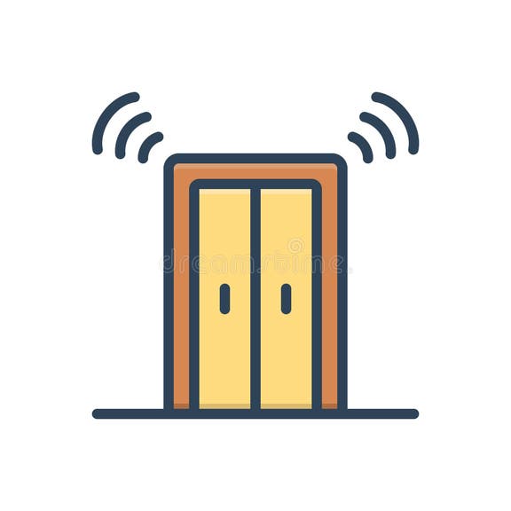 Color Illustration Icon for Sophisticated, Elevator and Mechanics Stock ...