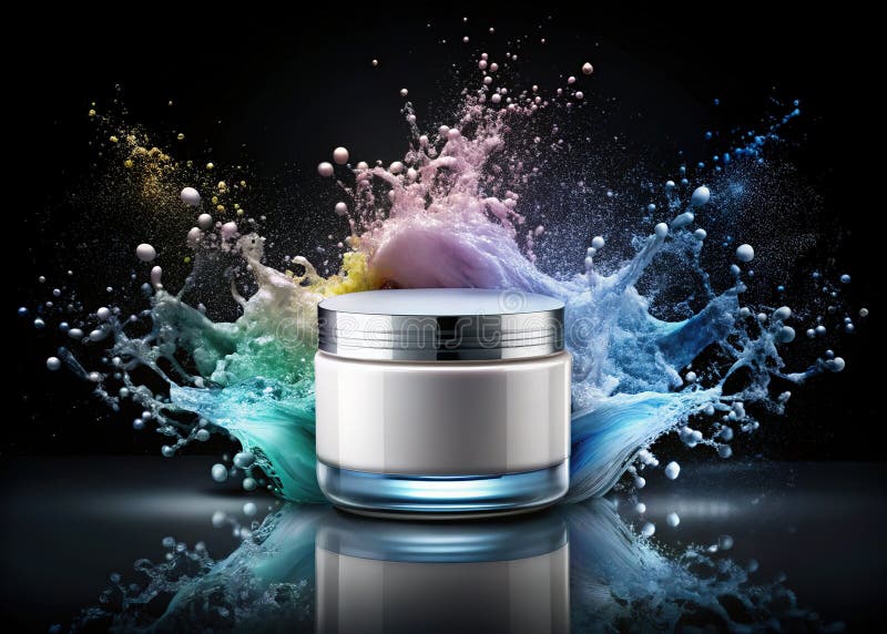 A Sophisticated Innovative Black and White Translucent Powder Jar ...