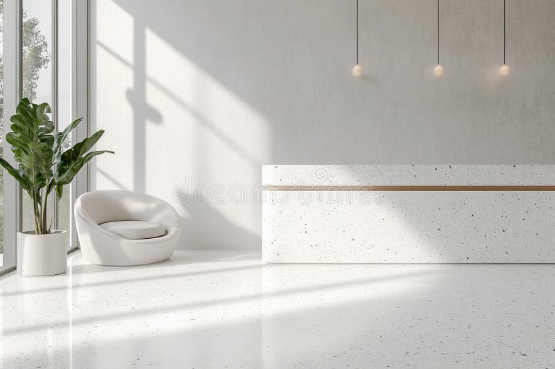 This Sophisticated Interior Features a Nearly All-white Terrazzo Floor ...