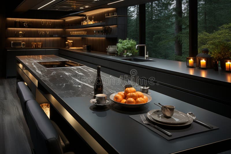 Sophisticated Kitchen Design with Subtle White LED Lighting, Adding a ...