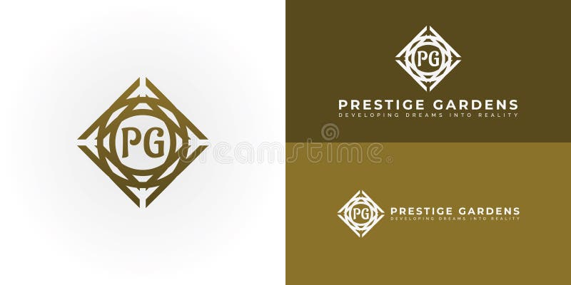 The Sophisticated Logo Design Features the Initials P and G Stock ...