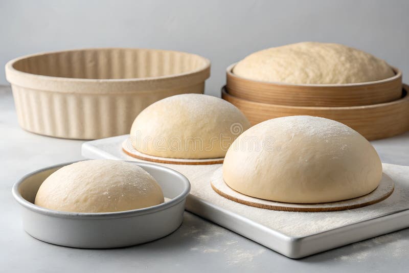 Sophisticated Mockup Showcasing Dough in Various Stages of Preparation ...