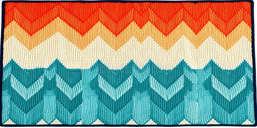 Elevate Your Space with a Neutral Herringbone Rug Featuring Bold ...