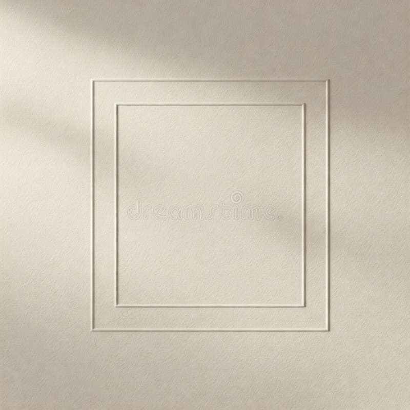 Minimalist Embossed Frame stock illustration. Illustration of relief ...