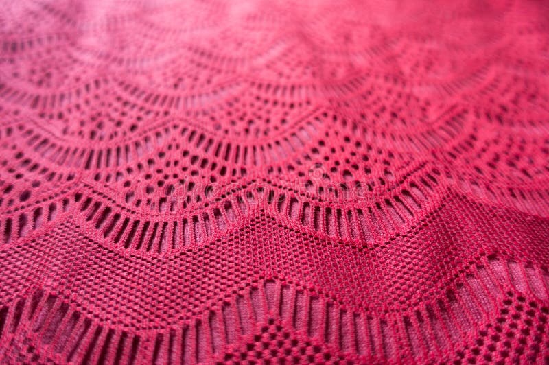 Sophisticated Pattern on Ruby Red Fabric Stock Photo - Image of ...