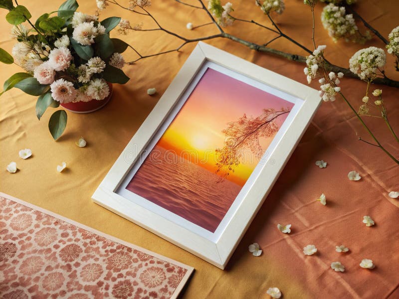 Sophisticated Print Mockup on a Natural Textured Surface a HighEnd ...