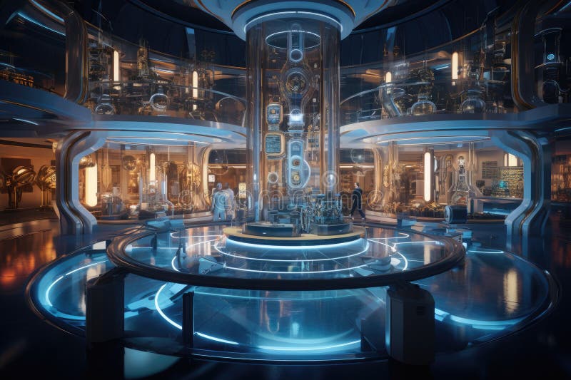 Sophisticated Quantum Computing Laboratory with Intricate Machinery and ...