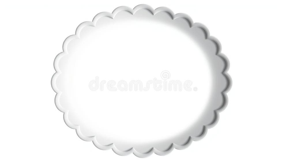 Elegant Scalloped Circle Graphic Design Element Versatile Abstract ...