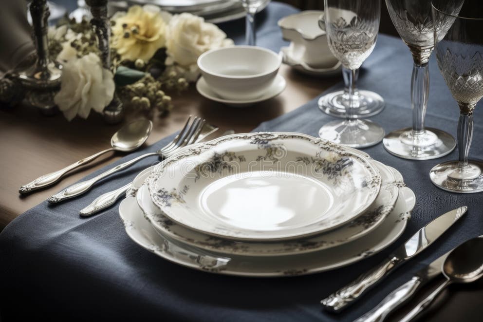 Sophisticated Table Setting with Minimalistic Design Touches for Formal ...