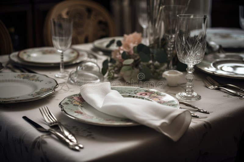 Sophisticated Table Setting with Minimalistic Design Touches for Formal ...