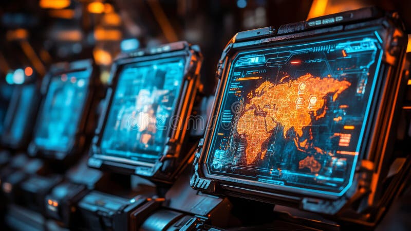 A Sophisticated Underground Control Hub is Equipped with an Array of ...