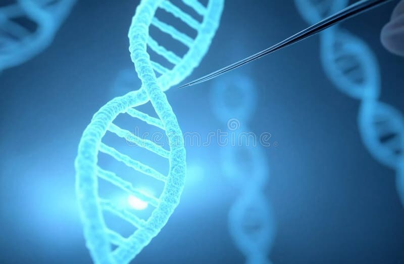 DNA Structure and CRISPR Technology: Genetic Research Concept Stock ...