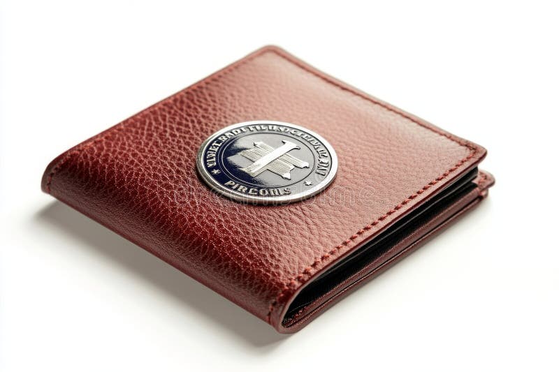 A Sophisticated Wallet Presented Elegantly on a White Background. this ...