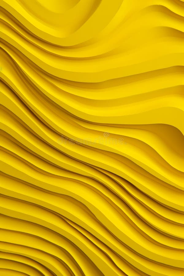 Sophisticated Yellow Vertical Ripple Pattern Background for Versatile ...