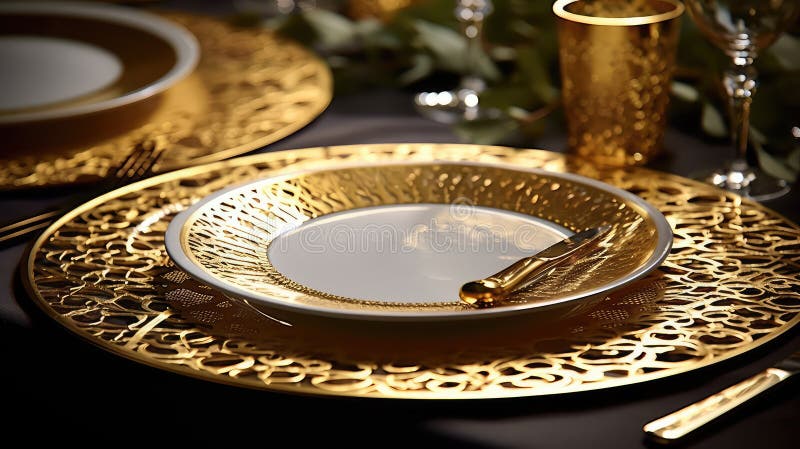 Sophistication Gold Repeat Patterns Stock Illustration - Illustration ...