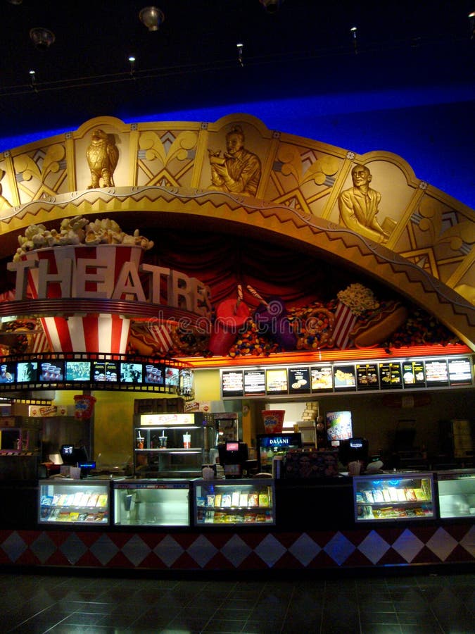 Snack bar del cine en GOMA fotografía editorial. Imagen de concesión ...