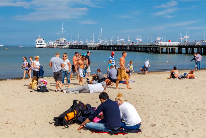 Sopot De Beroemde Poolse Toevluchtstad Redactionele Stock Foto - Image ...