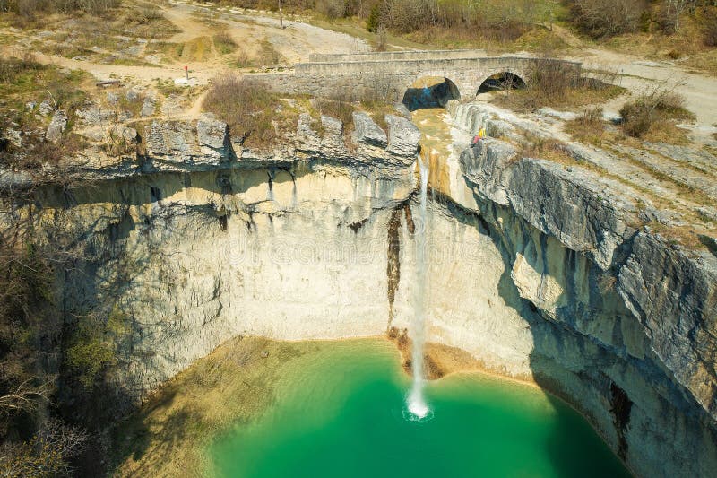 Sopot Waterfall Near Buzet in Istra Stock Photo - Image of scenery ...