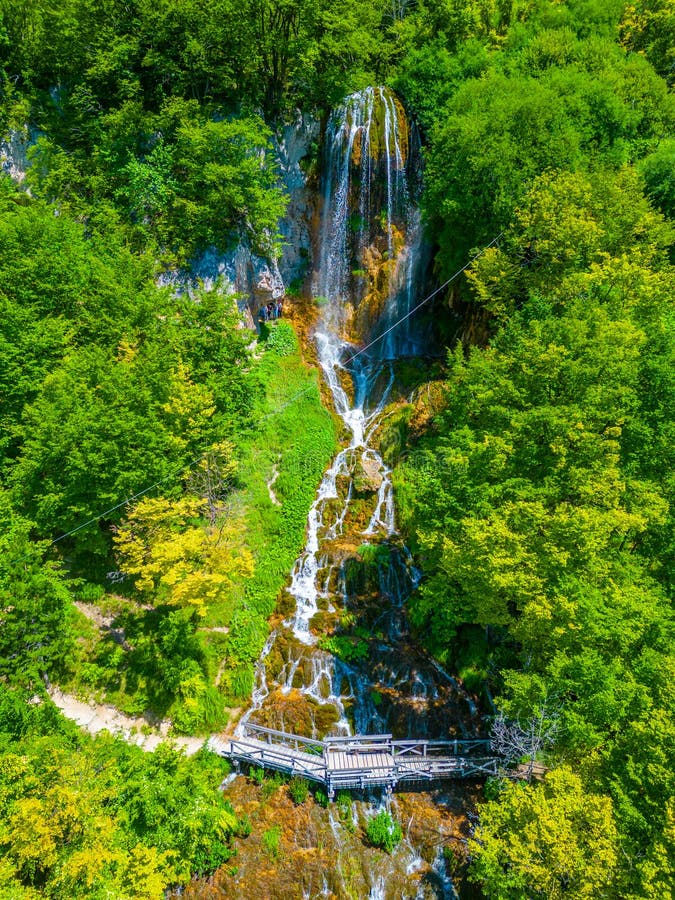 Sopotnica Waterfall in Serbia during a Summer Sunny Day Stock Image ...