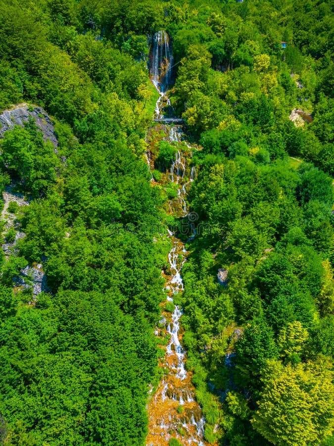 Sopotnica Waterfall in Serbia during a Summer Sunny Day Stock Image ...