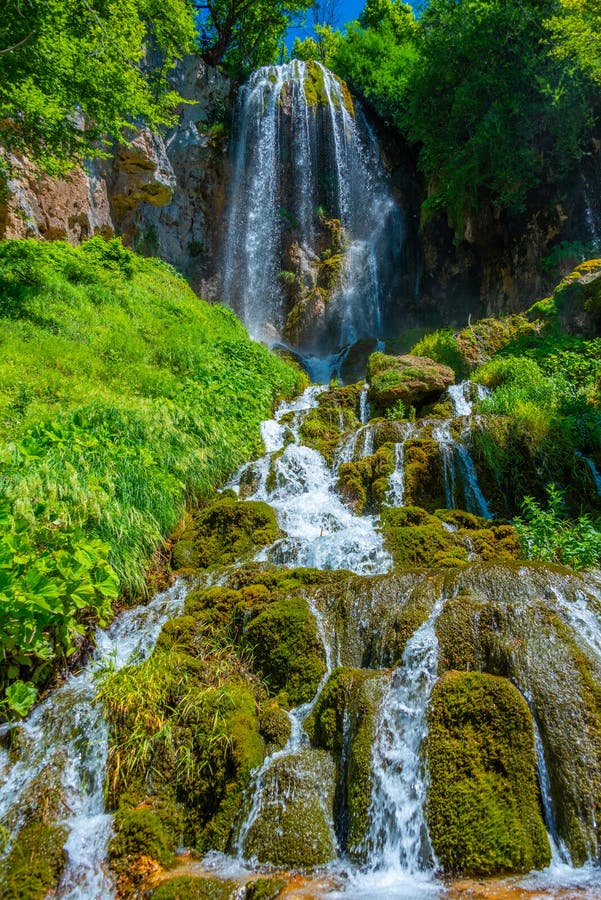Sopotnica Waterfall in Serbia during a Summer Sunny Day Stock Photo ...