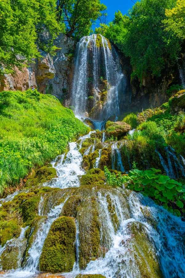 Sopotnica Waterfall in Serbia during a Summer Sunny Day Stock Image ...
