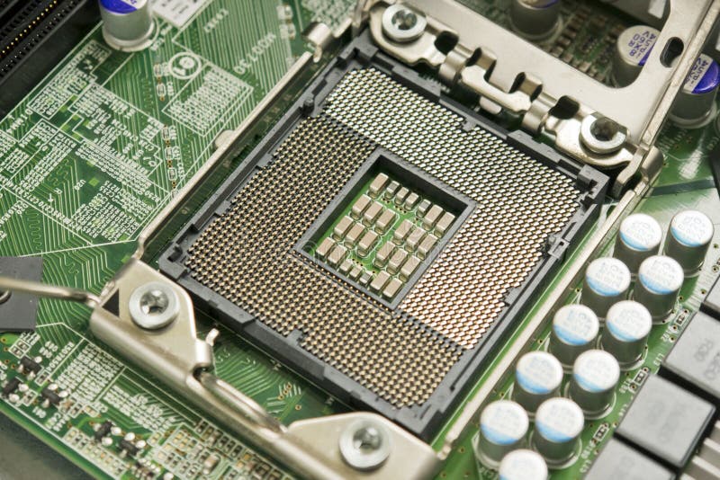 Soquete Moderno Do Processador Central Imagem de Stock - Imagem de ...