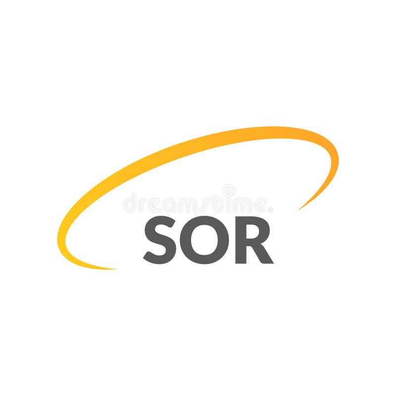 SOR Letter Logo Design on White Background. Creative Modern SOR Letter ...